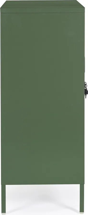 Tmavě zelená kovová uzamykatelná skříňka 80x101,5x40 cm Cambridge – Yes Everyday