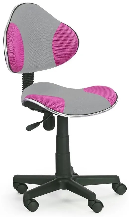 Halmar Dětská židle FLASH 2, šedo-růžová