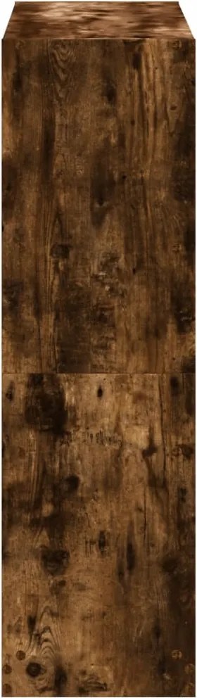 Knihovna kouřový dub 102 x 32 x 108 cm kompozitní dřevo 3307841