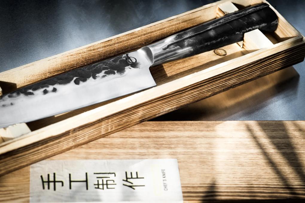Ručně vyráběné nože z oceli Forged | Sun System Kuchařský nůž Intense