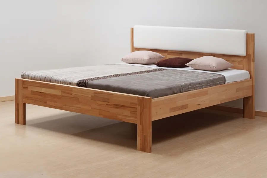 BMB Denerys Live postel - imitace dřeva Dekor: Dub přírodní, Provedení: oblé, Rozměr: 160 x 200 cm