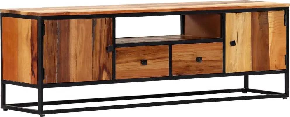 vidaXL TV stolek 120 x 30 x 40 cm masivní recyklované dřevo a ocel [282726]