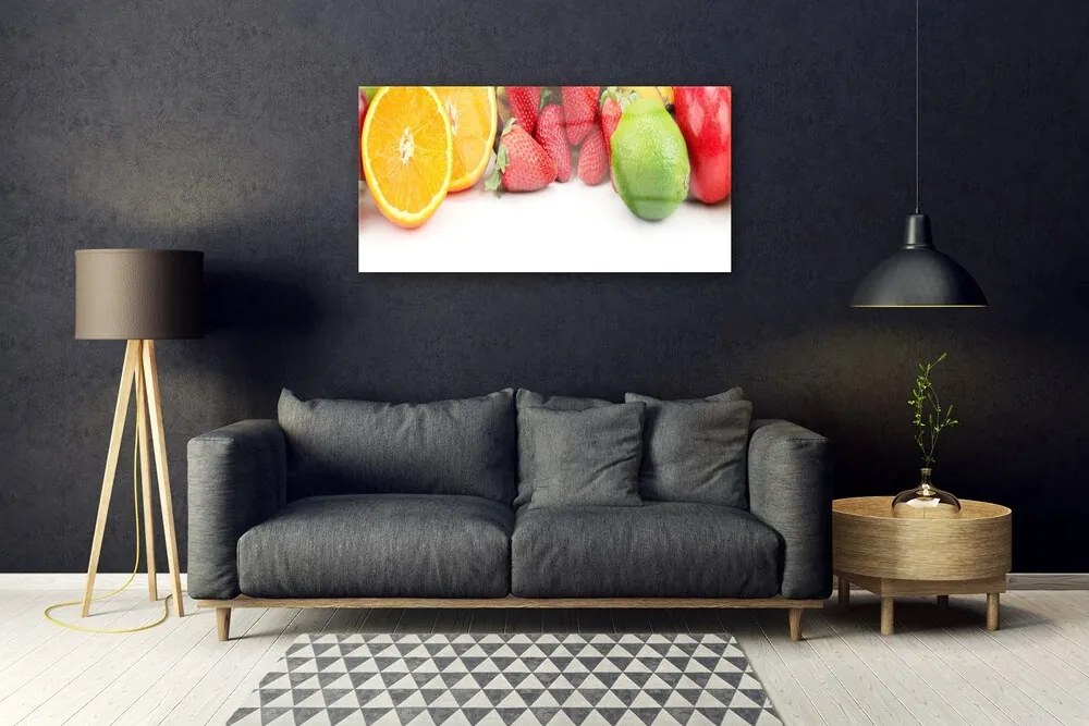 Obraz na skle Ovoce Kuchyně 125x50 cm