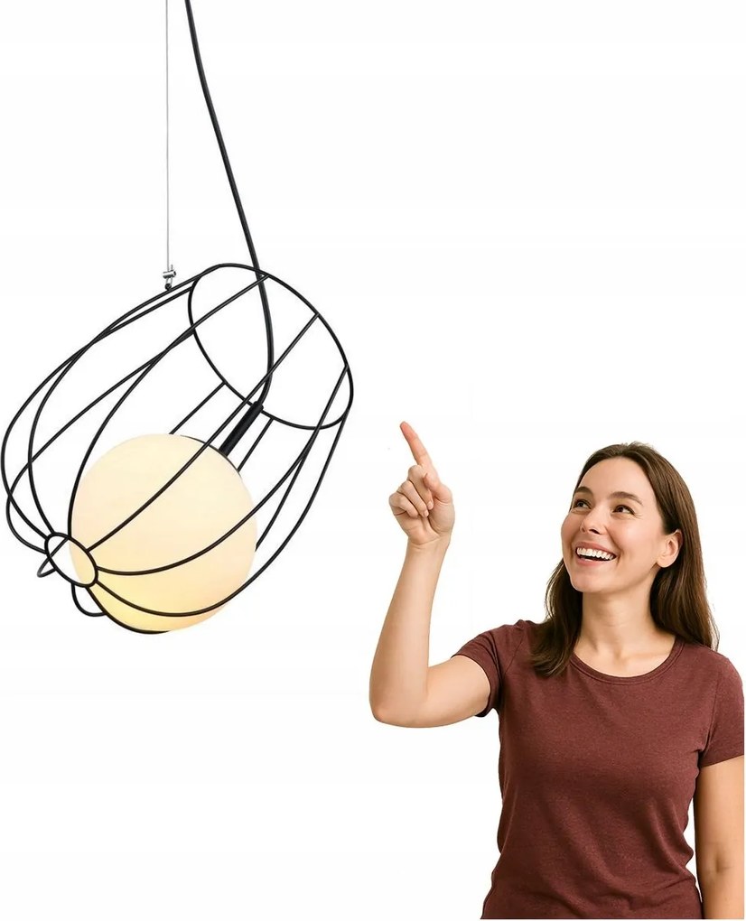 Závěsná lampa Melisa MDM-3943/1 Bk Italux