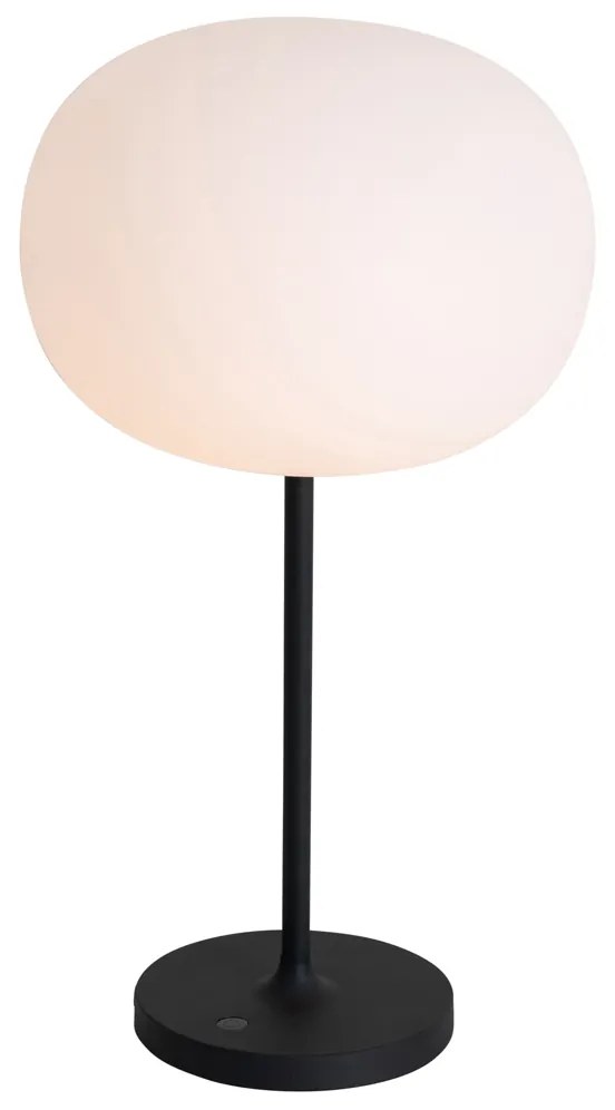 Moderní stolní lampa bílá dobíjecí - Maloi Biano.cz