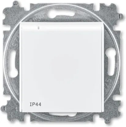 ABB Levit zásuvka IP44 bílá/bílá 6619H-A06997 03 s clonkami (2CHH196997A6003)