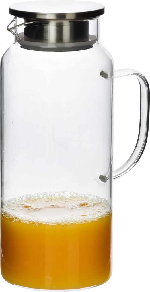 Skleněný džbánek s víkem CLARA 1,9 L transparentní