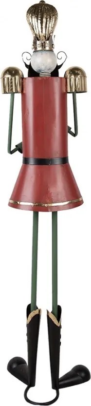 Veliká kovová socha Louskáček Nutcracker - 39*39*174 cm