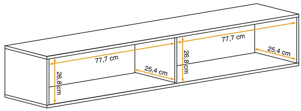 Široká vitrína s LED osvětlením FREYA - černá / bílá