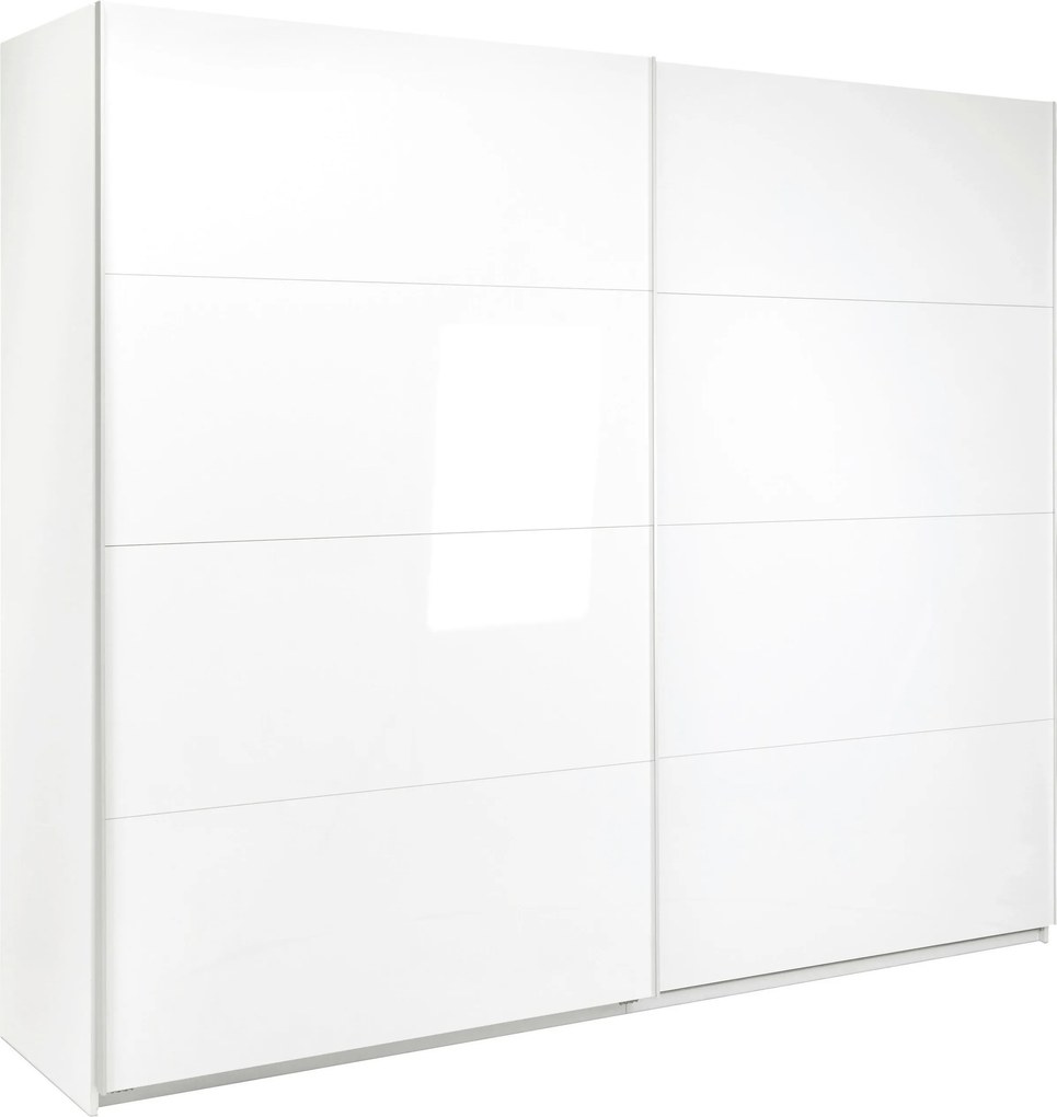 XXXLutz ŠATNÍ SKŘÍŇ S POSUVNÝMI DVEŘM, bílá, 250/210/62 cm P & B - Šatní skříně - 000885000906