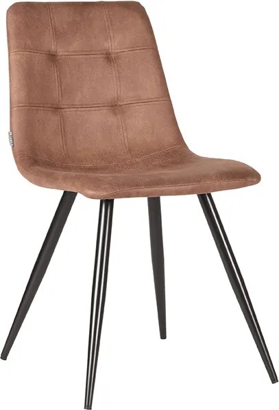 LABEL51 Dining chair Jay - Tanny - Microfiber Color: Tanny