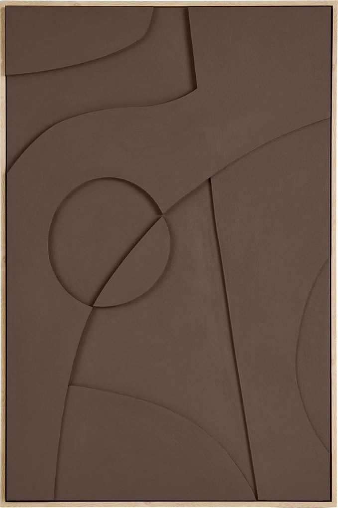 House Nordic Nástěnná dekorace ISABELLA II hnědá 60×90 cm 4991022