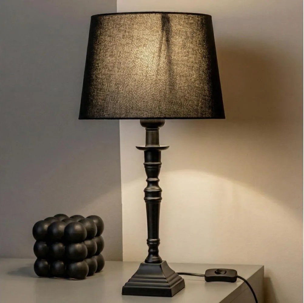 BRILAGI - Stolní lampa CERIA 1xE27/60W/230V pr. 30 cm hnědá/černá