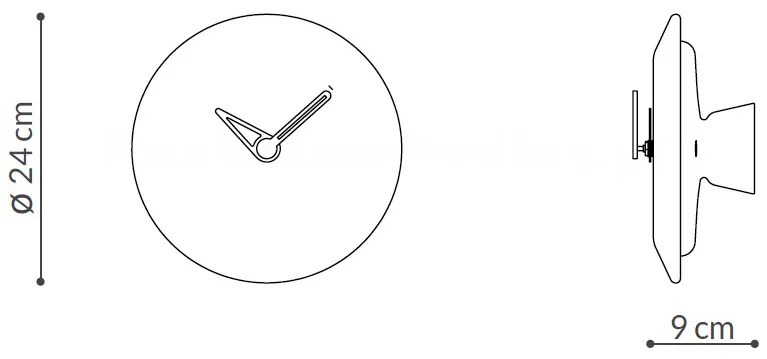 Designové nástěnné hodiny Nomon Bari S Sahara 24cm