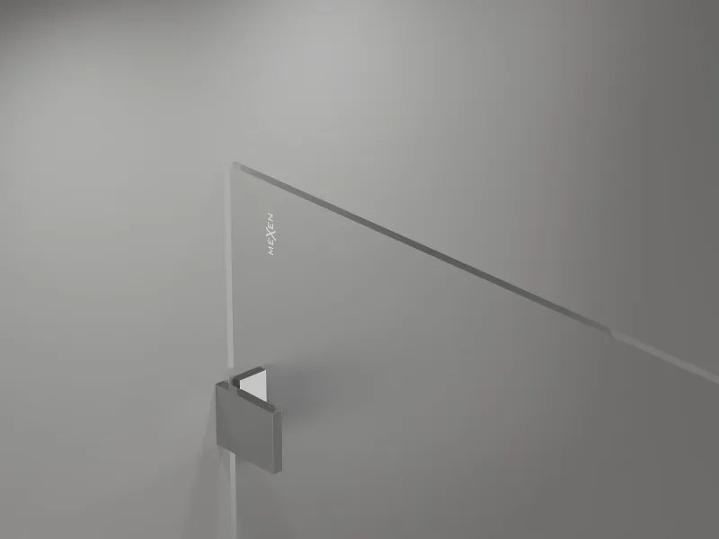 Mexen Lunar sprchová stěna Walk-in pravá 90 x 200 cm, transparentní 8 mm, chrom - 830-090-000-01-00-P
