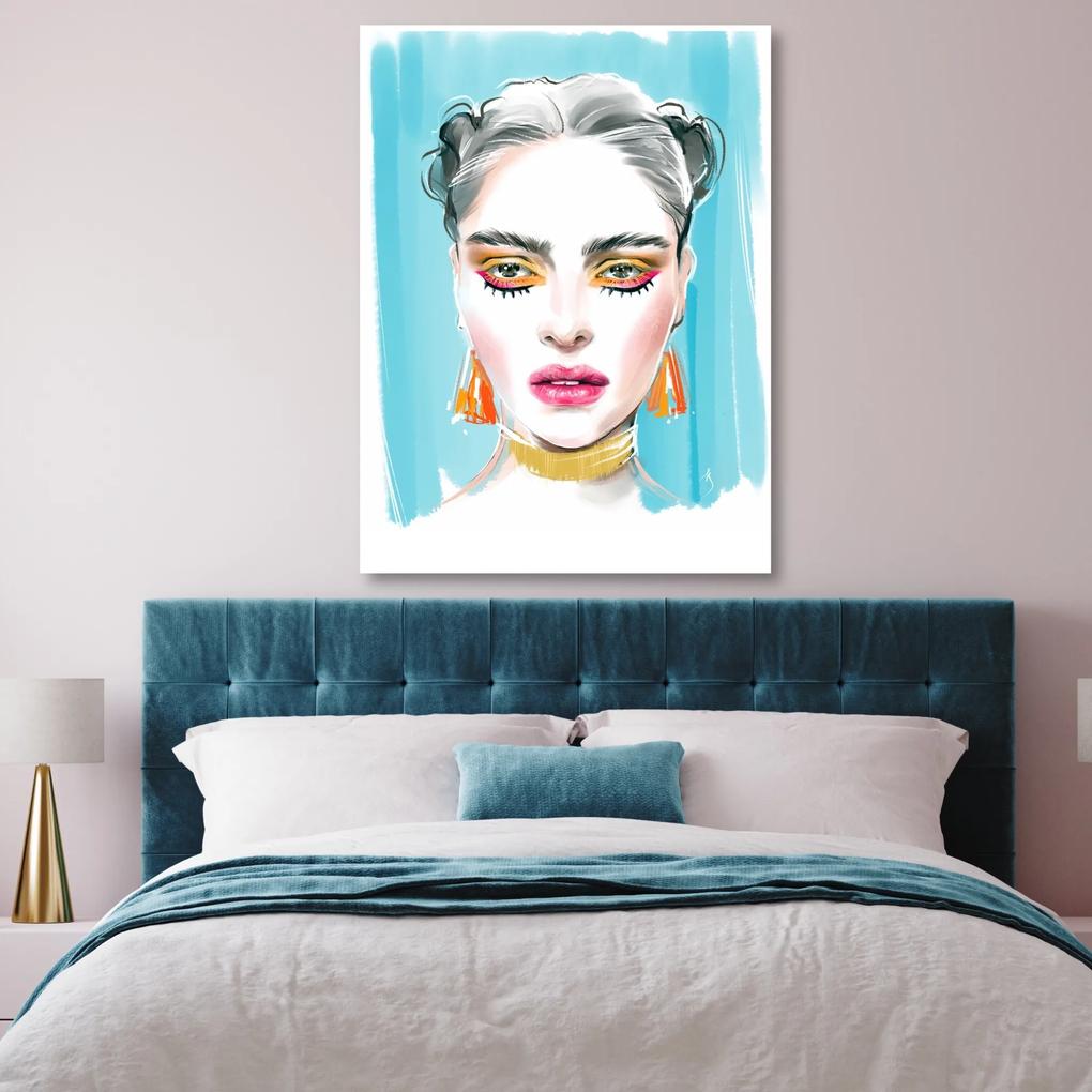 Gario Obraz na plátně Make-up Žena Portrét Abstrakce - Irina Sadykova Rozměry: 40 x 60 cm