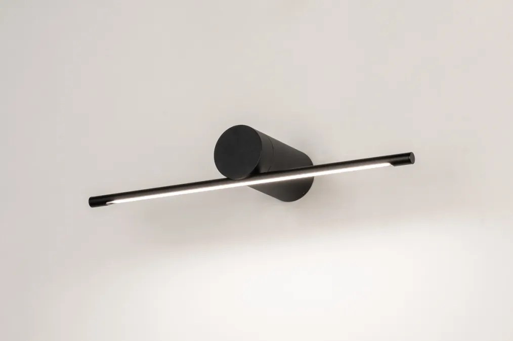 Nástěnné LED svítidlo nad zrcadlo Fox Black 40