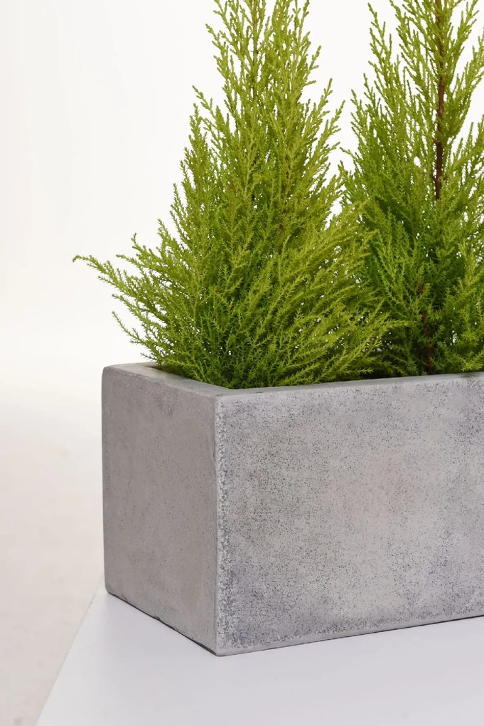 Truhlík FLOBO, sklolaminát, šířka 100 cm, šedá - beton design, outlet