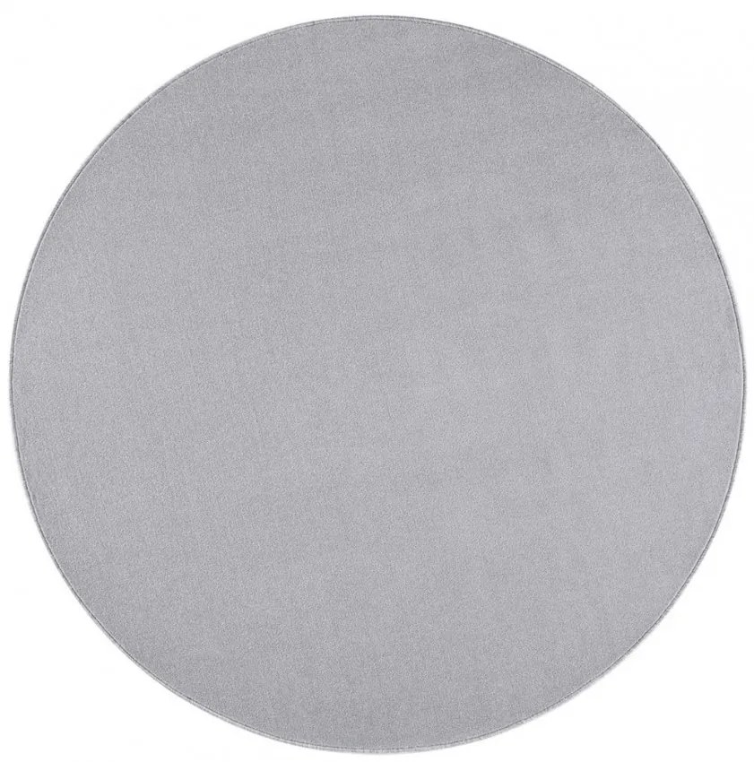 Hans Home | Kusový koberec Nasty 101595 Silber kruh, šedá - 200x200 (průměr) kruh