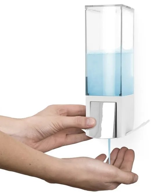 Dávkovač mýdla Compactor Edge, 500 ml, bílá