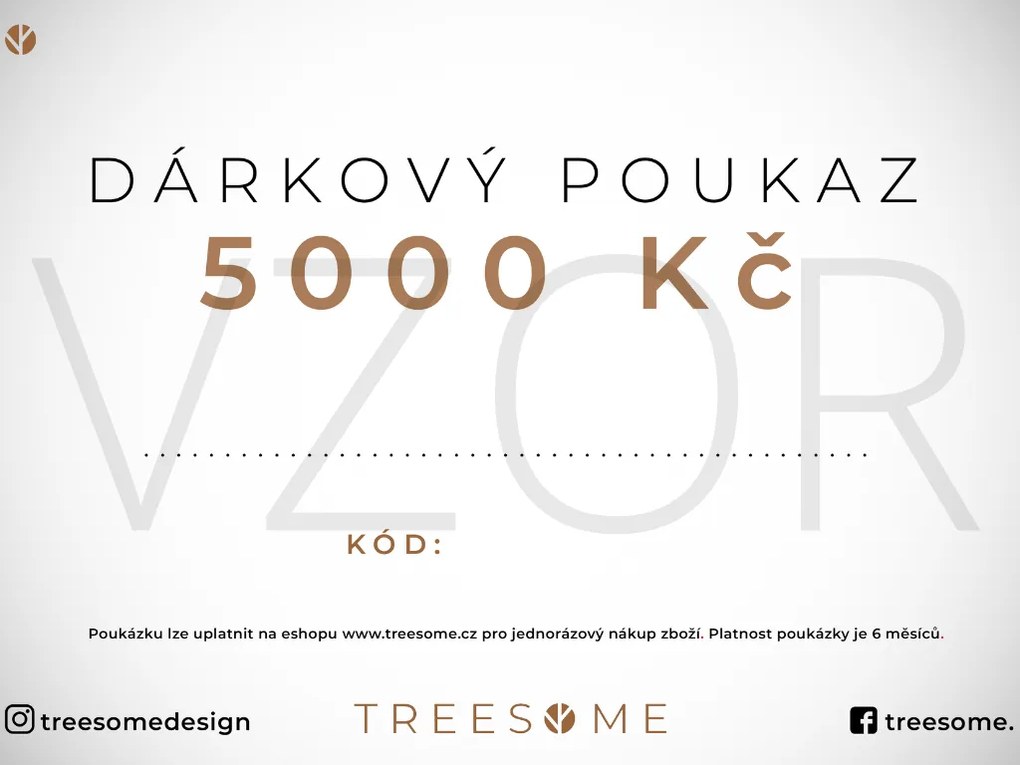 Dárkový Poukaz Cena: 1000 Kč