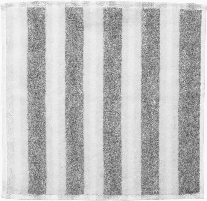 Bavlněný ručník Kaksi Raitaa Grey mini 30x30 cm Marimekko