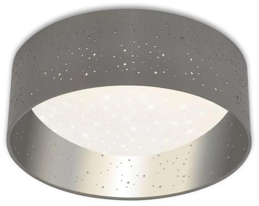 Briloner | Briloner 3482014 - LED Stropní svítidlo STARRY LED/12W/230V šedá/stříbrná | BL1653