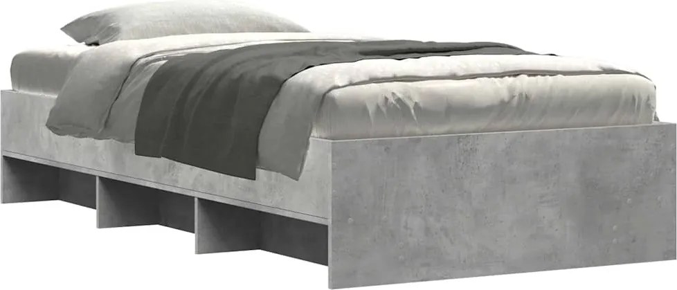 Rám postele šedý sonoma 90 x 200 cm kompozitní dřevo 3295679