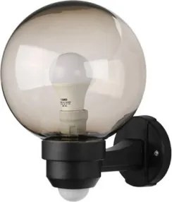 Nástěnné svítidlo s čidlem Panlux PARK ZOK-S-20/C kouřová E27 60W