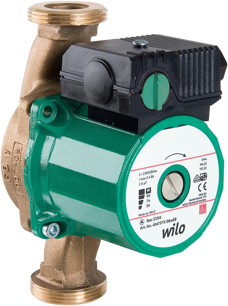 WILO Star-Z 25/6-3 EM PN10 Cirkulační čerpadlo 4047573