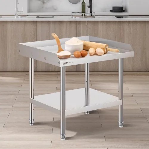 Pracovní stůl z nerezové oceli 61 × 71,1 cm Komerční restaurace na přípravu jídla