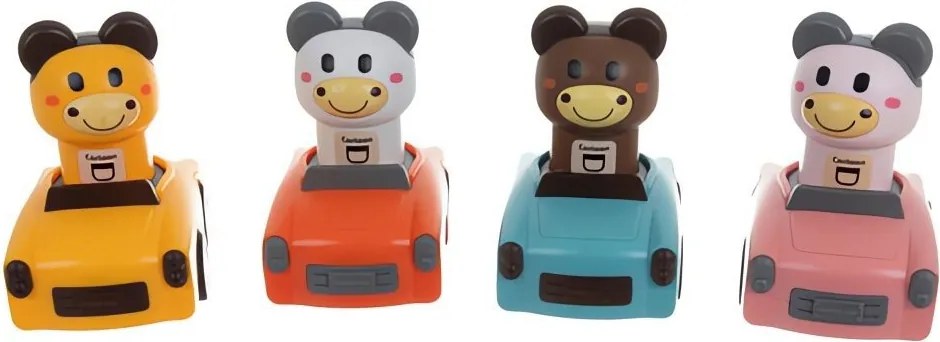 Iso iso 26728 senzorická hračka 4 autíčka se zvířátky