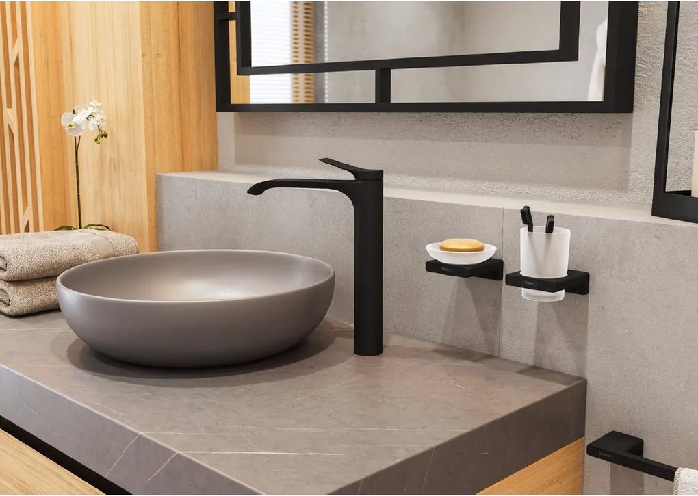 Hansgrohe AddStoris, miska na mýdlo, matná černá, HAN-41746670