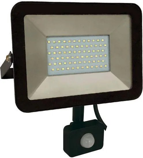 BRG LED reflektor 30W + senzor pohybu, Teplá biela