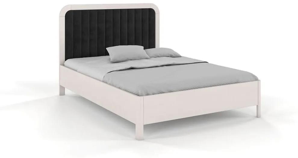 Buková postel s čalouněným čelem - Modena - zvýšená,   ,  180x200 cm