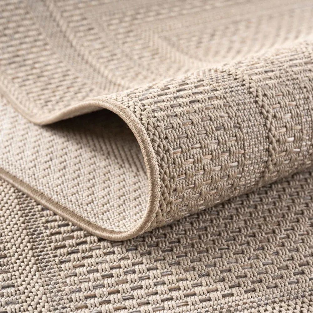 Béžový kulatý vnitřní a venkovní koberec ø 120 cm Desert 1304 – Ayyildiz Carpets