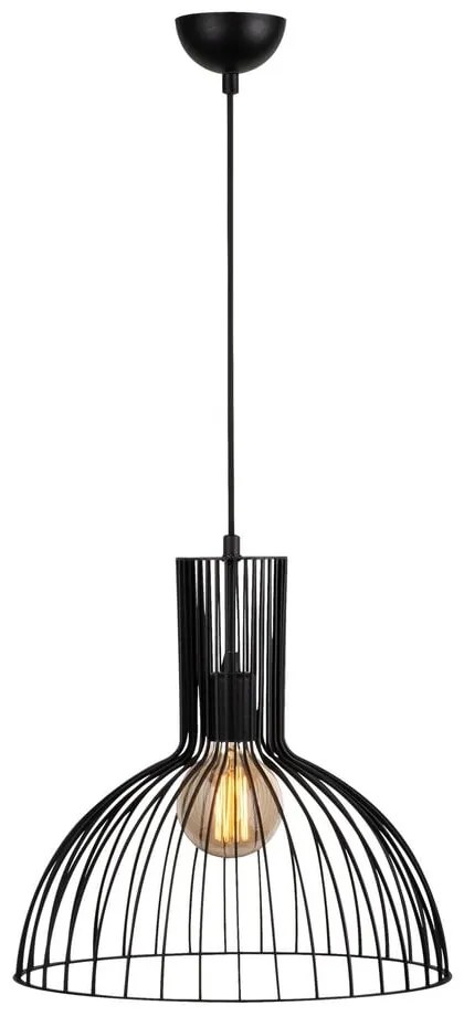 Černé závěsné svítidlo s kovovým stínidlem ø 38 cm Fellini – Opviq lights