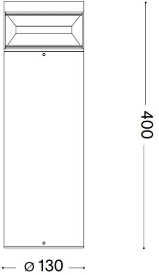 Ideal Lux - LED Venkovní lampa BOEING LED/14W/230V 40 cm IP65 antracit