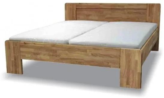 Lucatec Dřevěná postel Daniel 50plus 200x180 Jádrový buk
