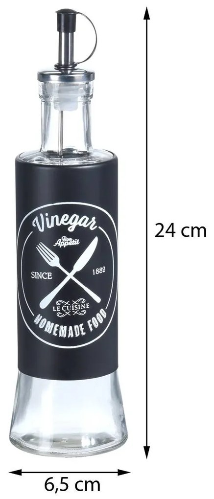 Skleněná láhev na olej/ocet Morgan 300 ml sada 2ks