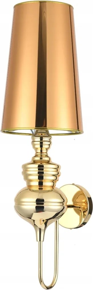 Nástěnná lampa Queen zlatá 25 cm