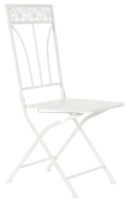 Kovová zahradní židle DKD Home Decor, Bílá 40 x 48 x 93 cm