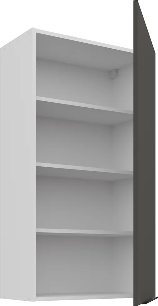 Kuchyňská linka ARIA po | 270x230 cm | UNI dvířka | bílá/šedá grafit