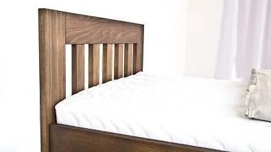 Postel Postelia SANY Dub 90x200 - Dřevěná postel z bukového masivu je jednolůžko s rozměry: 90 x 200 cm nebo 80 x 200 cm