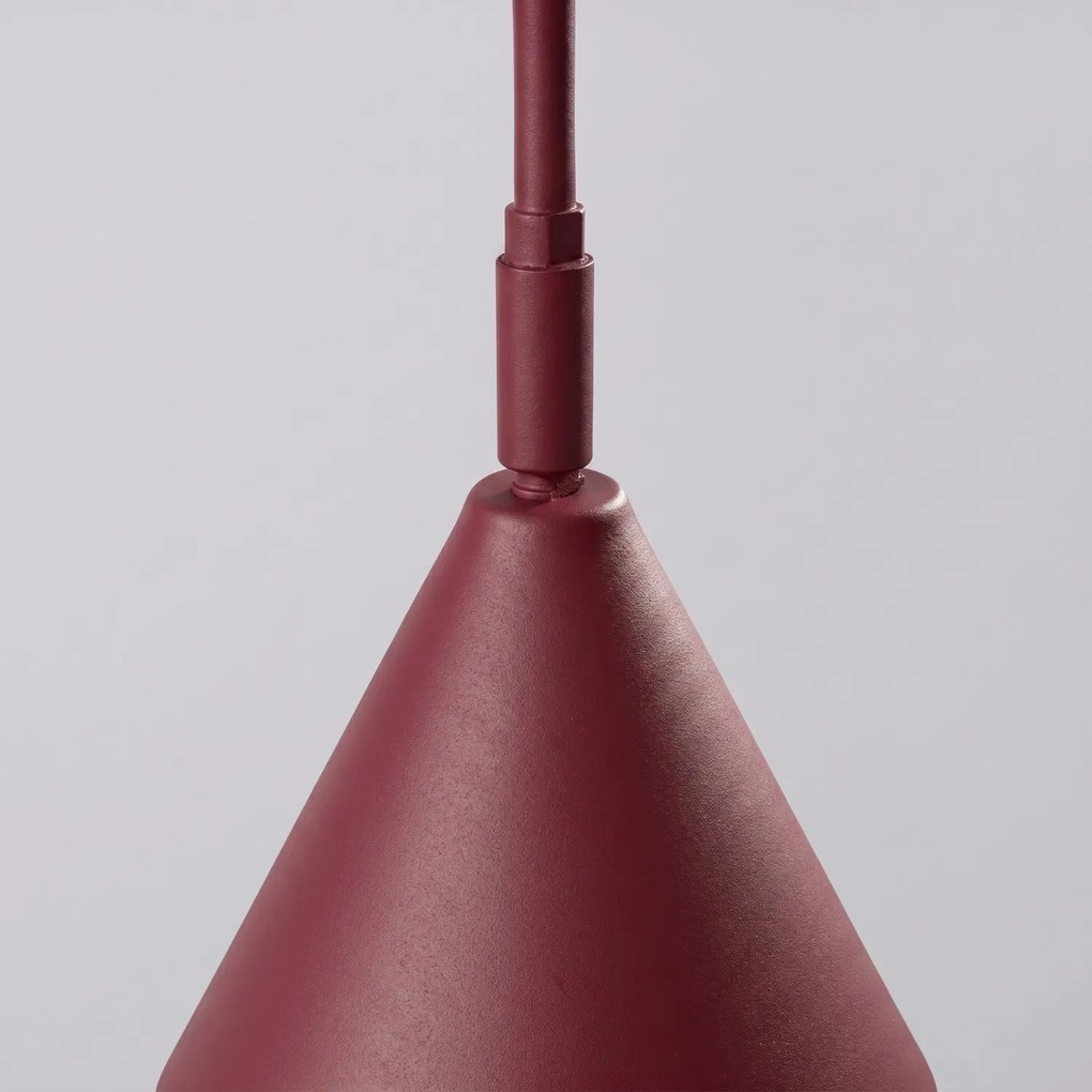 Sollux Lighting Nástěnné svítidlo NOX 1 bordó s vypínačem