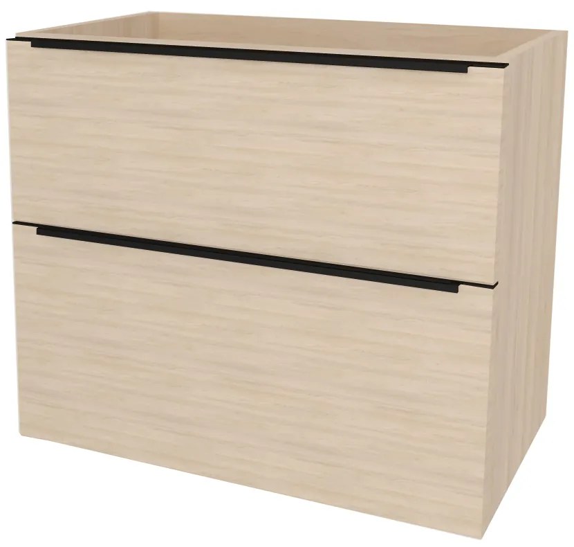 Mereo Mereo, Mailo, koupelnová skříňka 81 cm, černé madlo, Multidecor, CN591SBJHS2