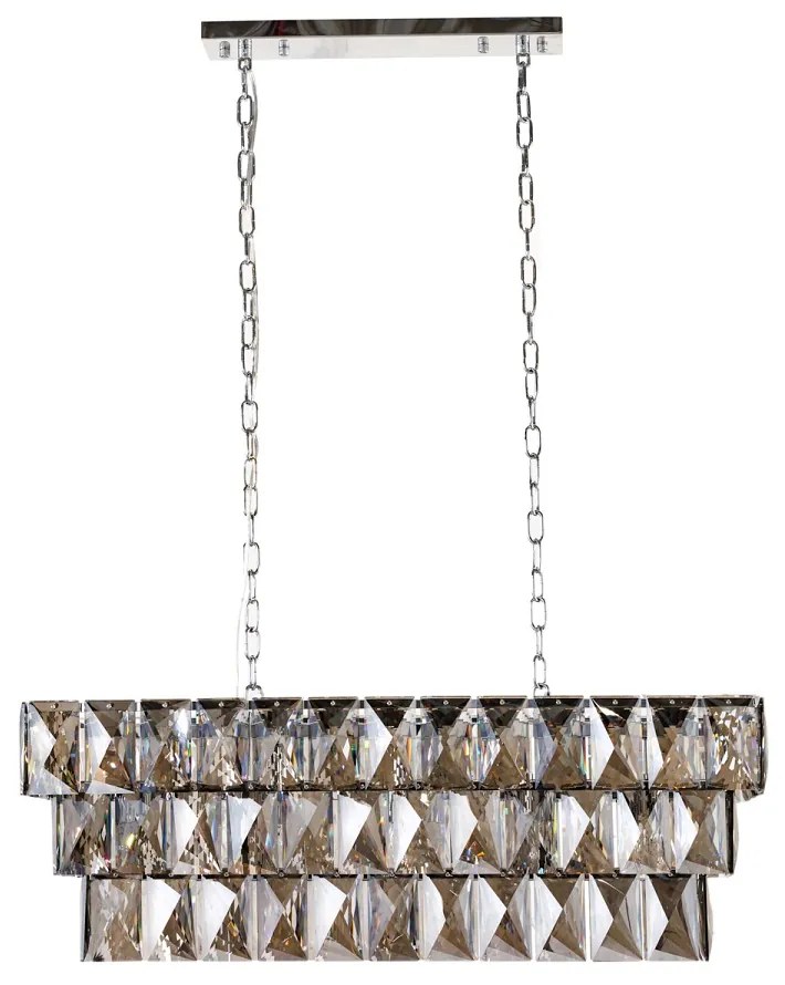 Designový lustr Gadiel 88 cm šedý