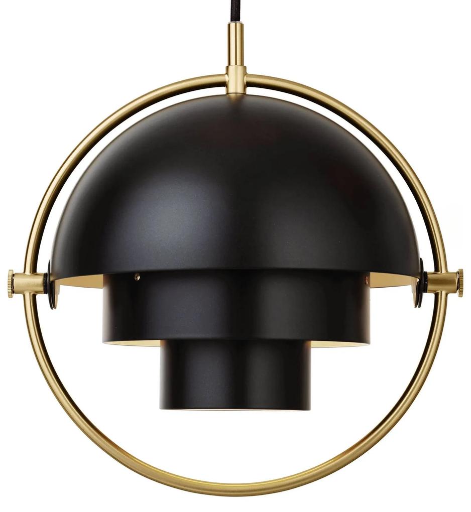 Závěsné svítidlo GUBI Multi-Lite, Ø 27 cm, mosaz/černá