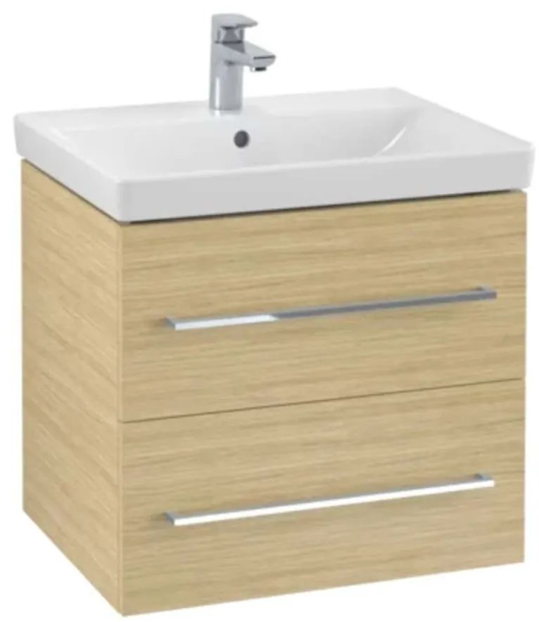Villeroy & Boch Avento - Umyvadlová skříňka, 58x51x45 cm, 2 zásuvky, Oak Kansas A88900RH