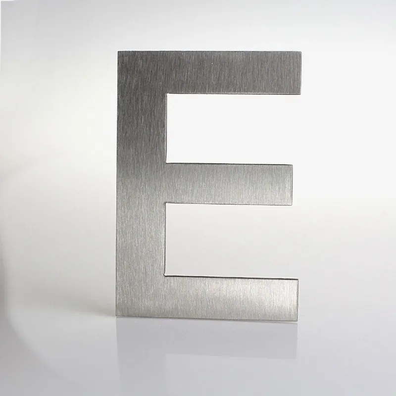 Domovní číslo popisné Nerez styl Euromode písmeno E KATEON